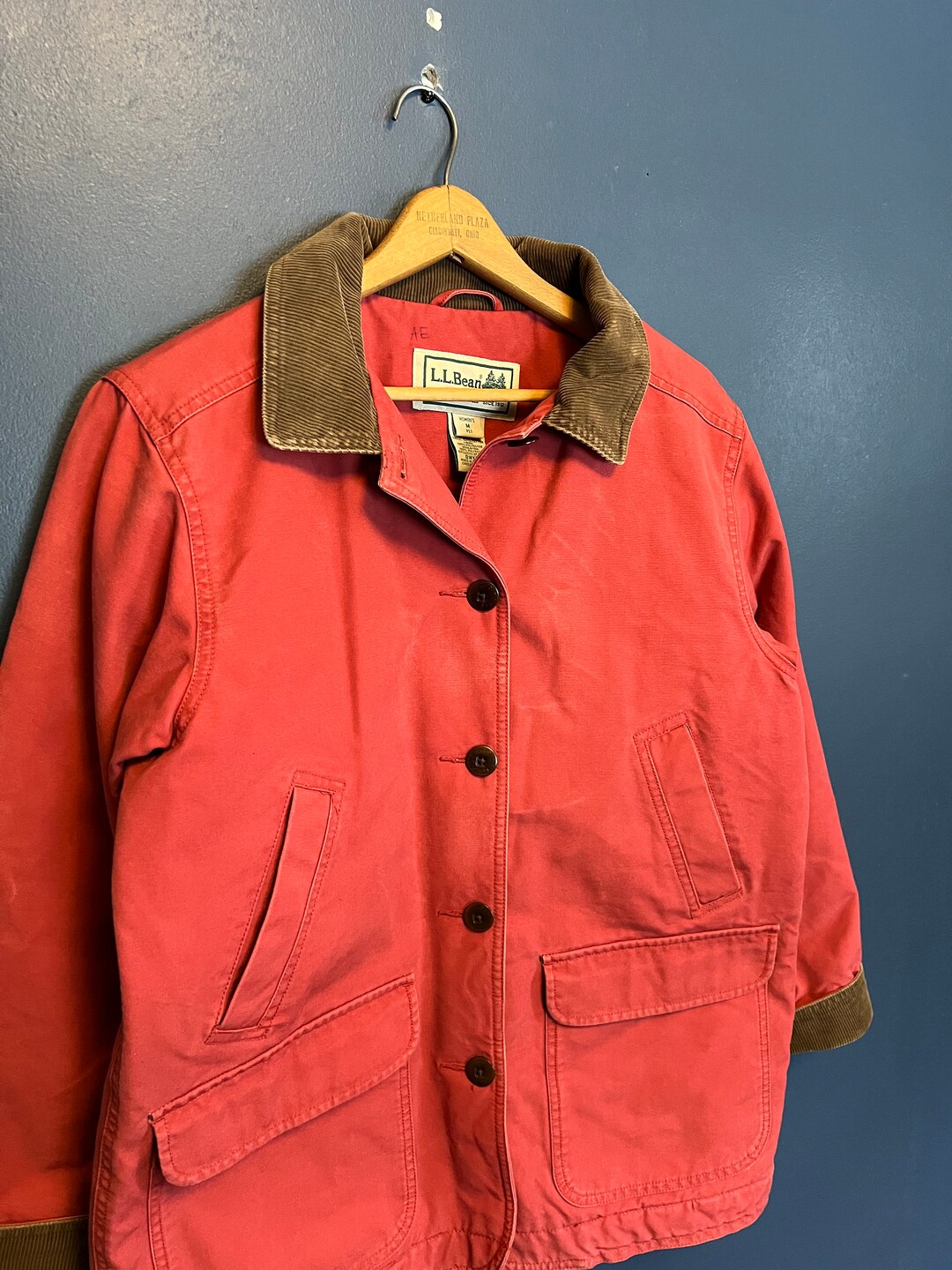 Vintage Y2K LL Bean Cotton Chore Coat Size Ladies Medium - Etsy