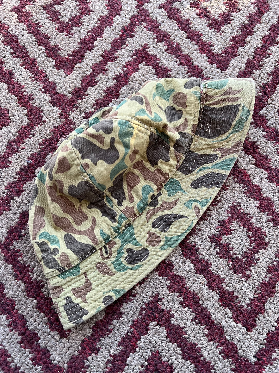 Vintage 70s Duck Camo Bucket Boonie Hat Size S/M - Etsy