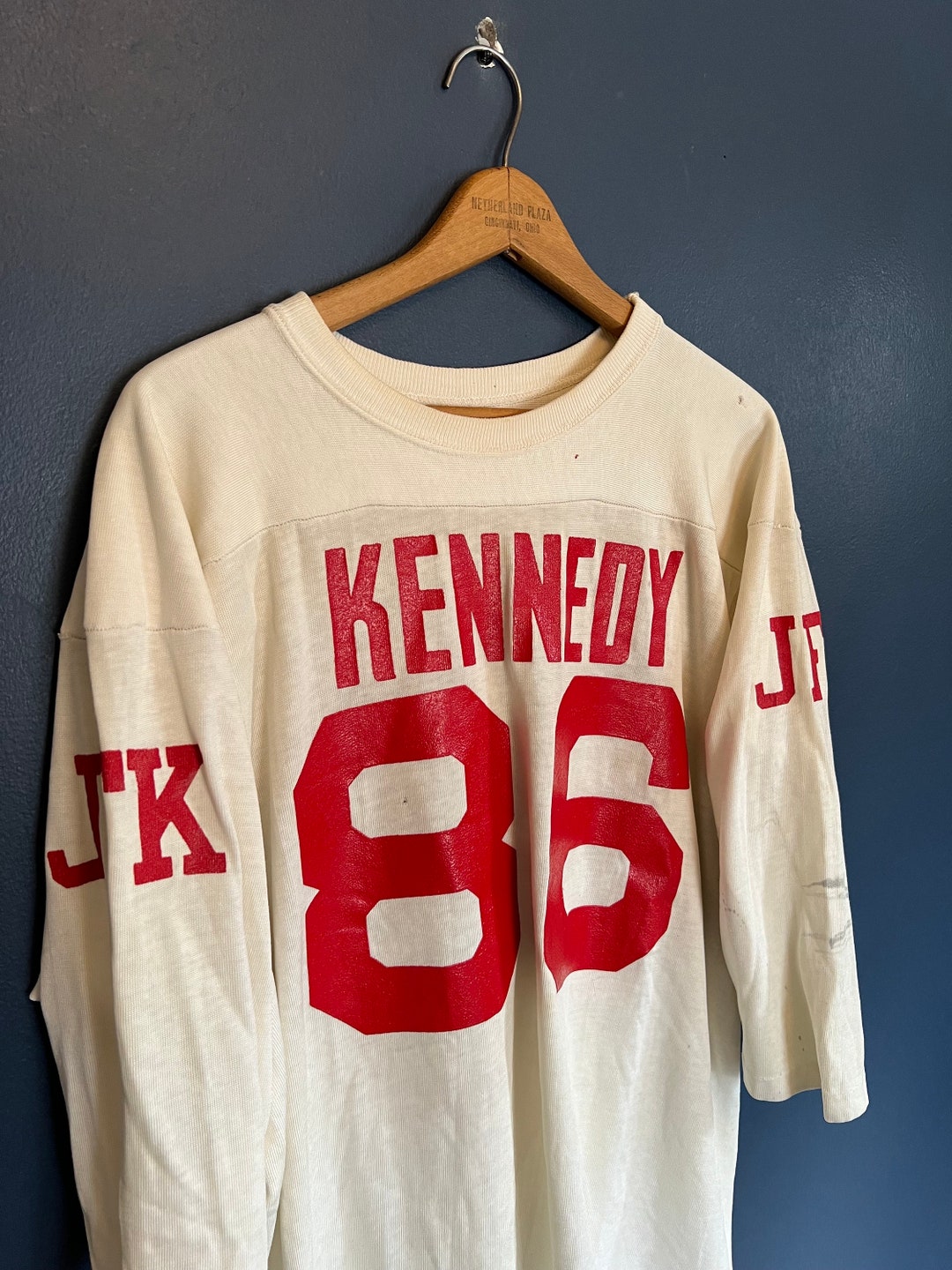 Vintage 70s Champion JFK Kennedy Football Jersey Size XL - Etsy
