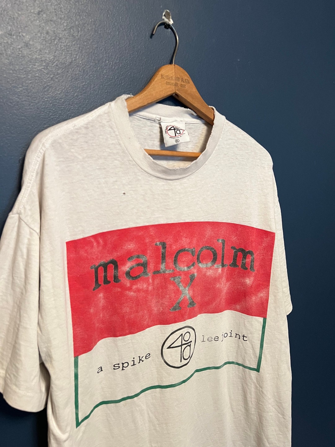 Vintage 1992 Spike Lee 40 Acres and A Mule Malcolm X Movie Tee Size XL ...