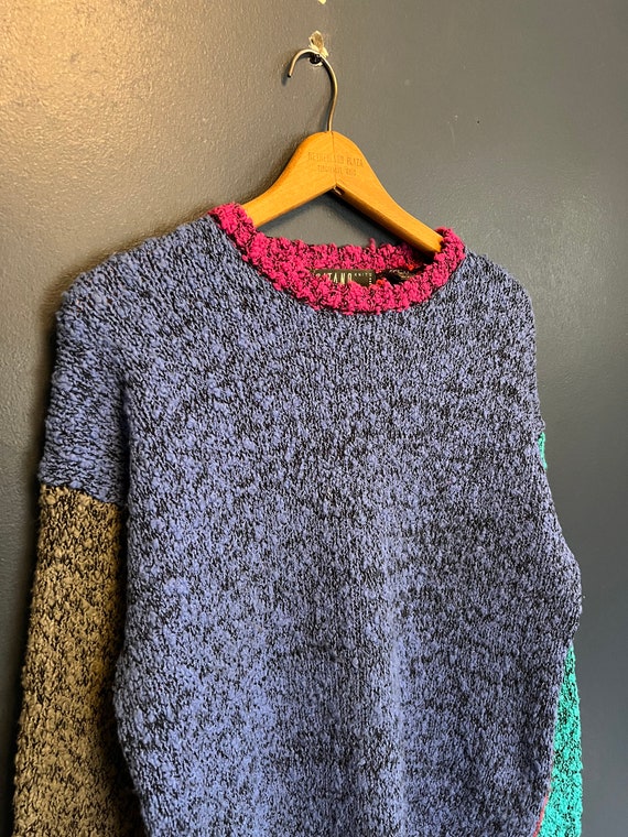 Vintage 90’s Gitano Knits Color Block Sweater Size La… - Gem