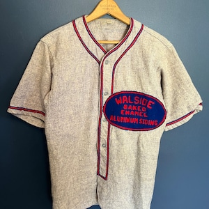 Vintage 50s Wool Stitched Baseball Jersey Uniform USA Made Size 40 - Etsy