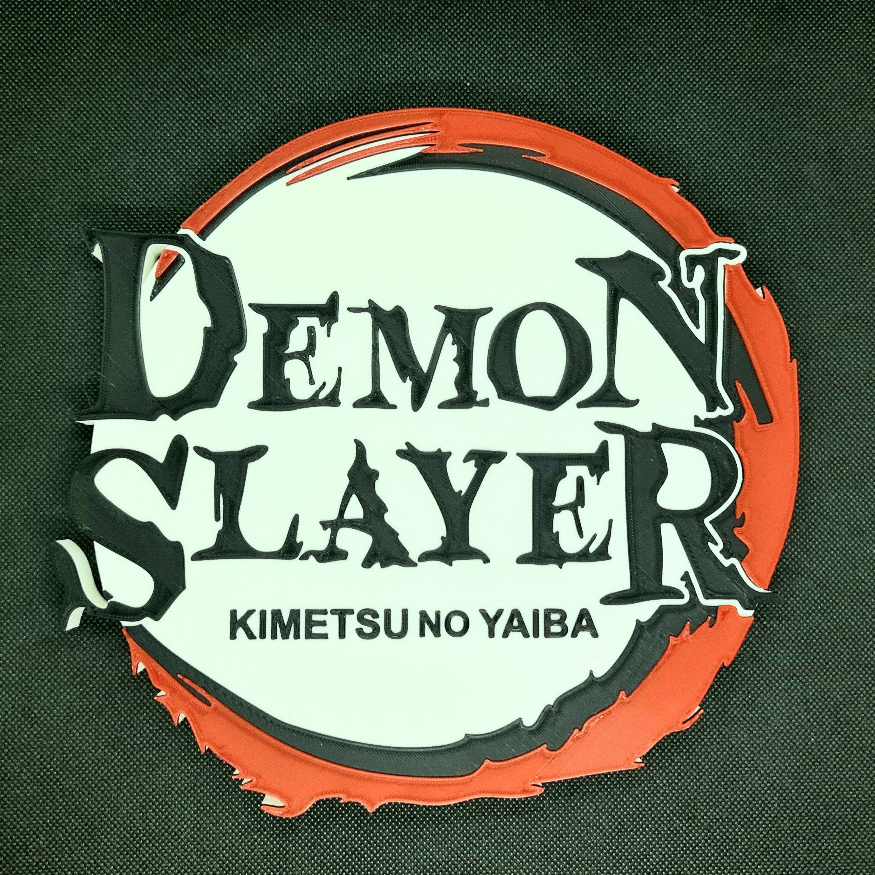 3D Demon Slayer Logo Kimetsu No Yaiba - Etsy