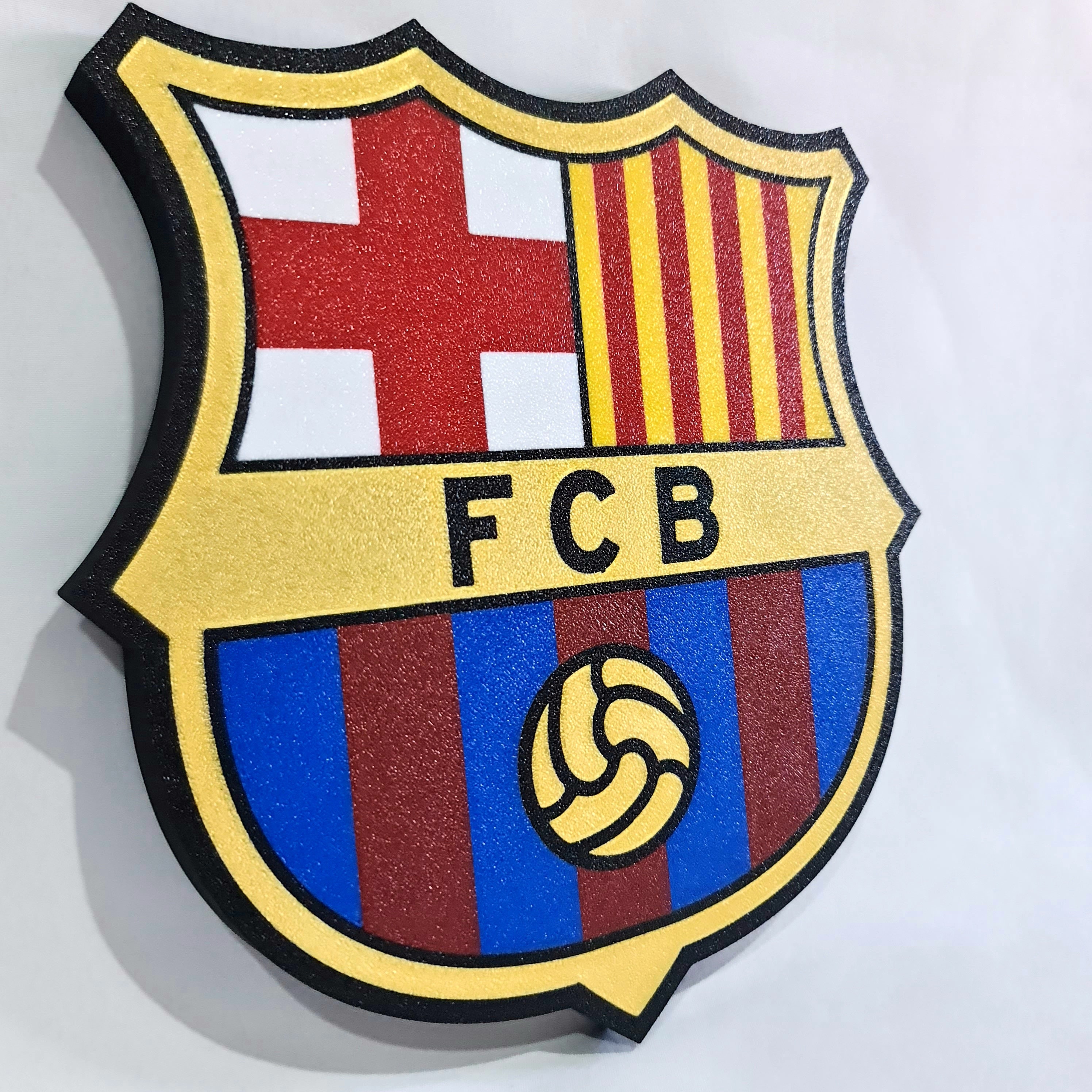High-quality 3D FC Barcelona Crest - Perfect Decoration for Fans - Easy ...