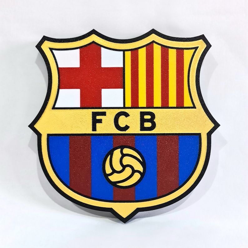 High Quality 3D FC Barcelona Shield Perfect Decoration for Fans Easy to ...