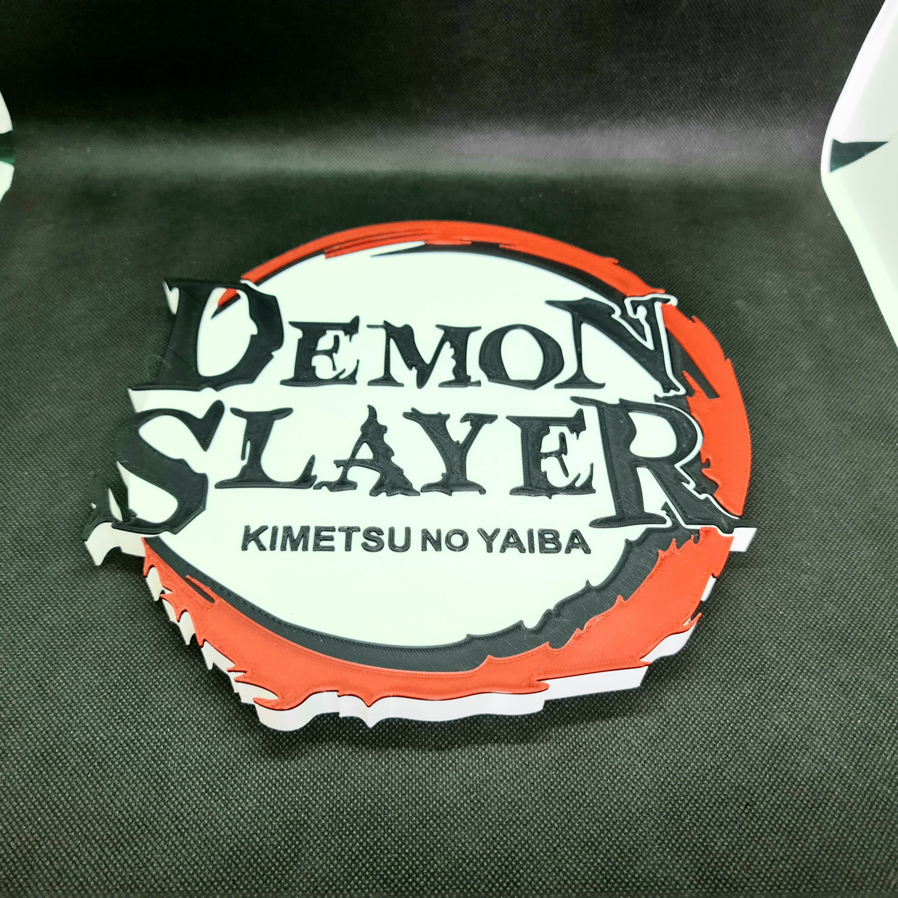 3D Demon Slayer Logo Kimetsu No Yaiba - Etsy
