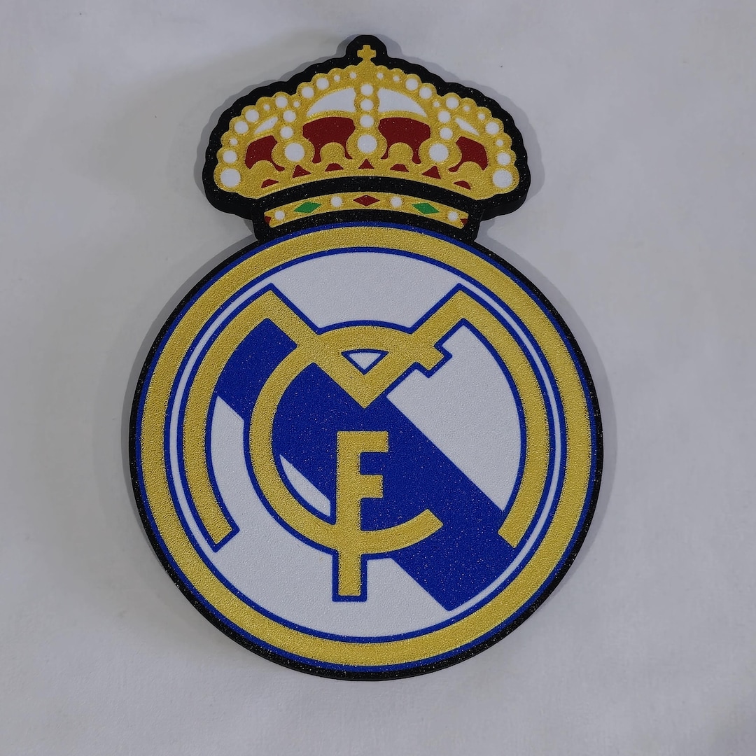 High-quality 3D Real Madrid Crest - Perfect Decoration for Fans - Easy ...