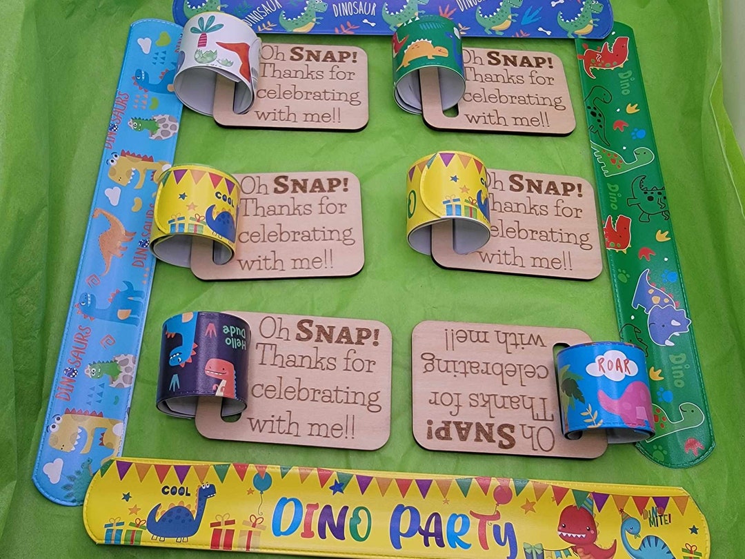 Custom Slap Bracelet Birthday Party Favors With Cute Sayings - Etsy