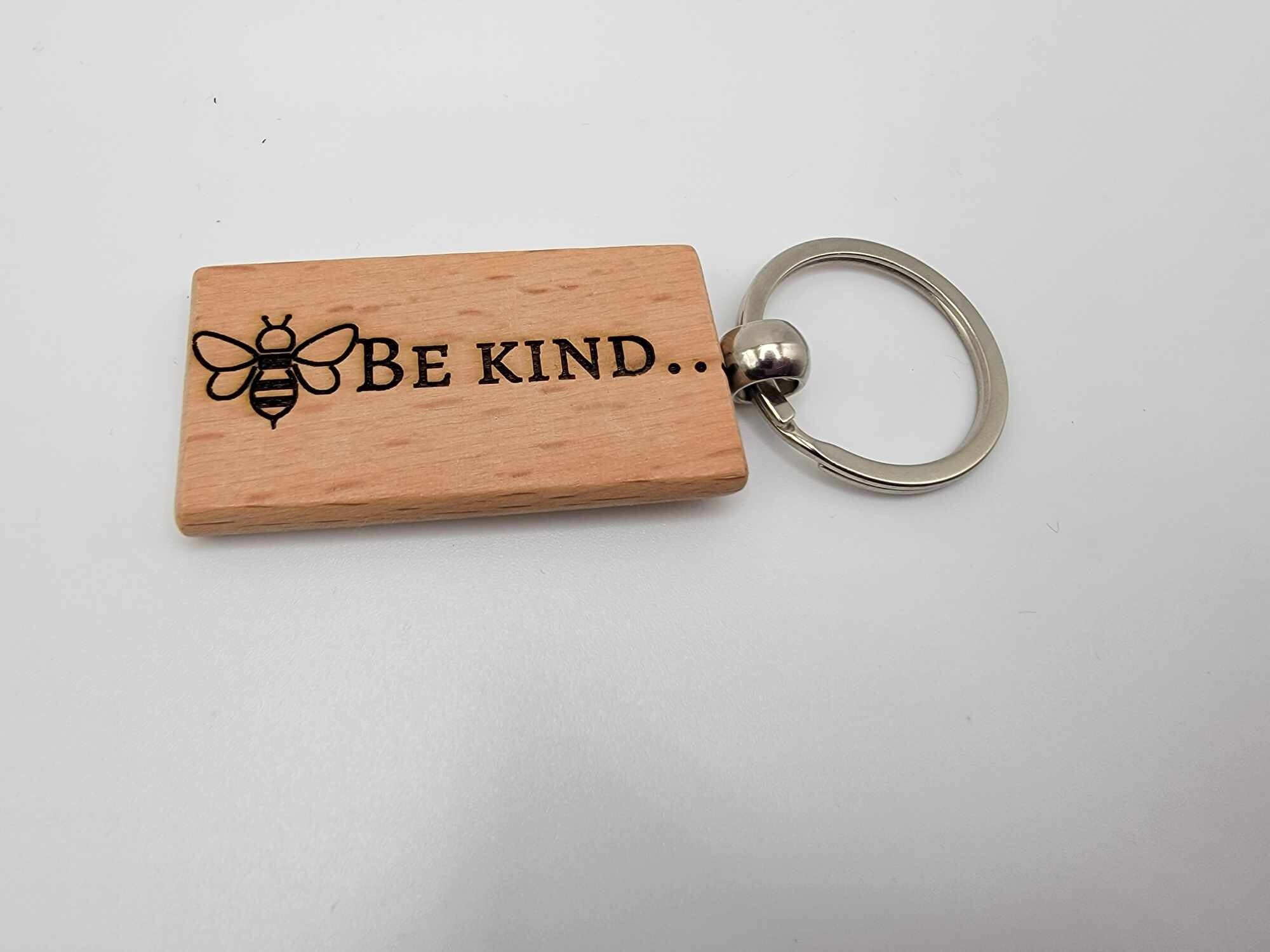 Custom Laser Engraved Wooden Keychains - Etsy