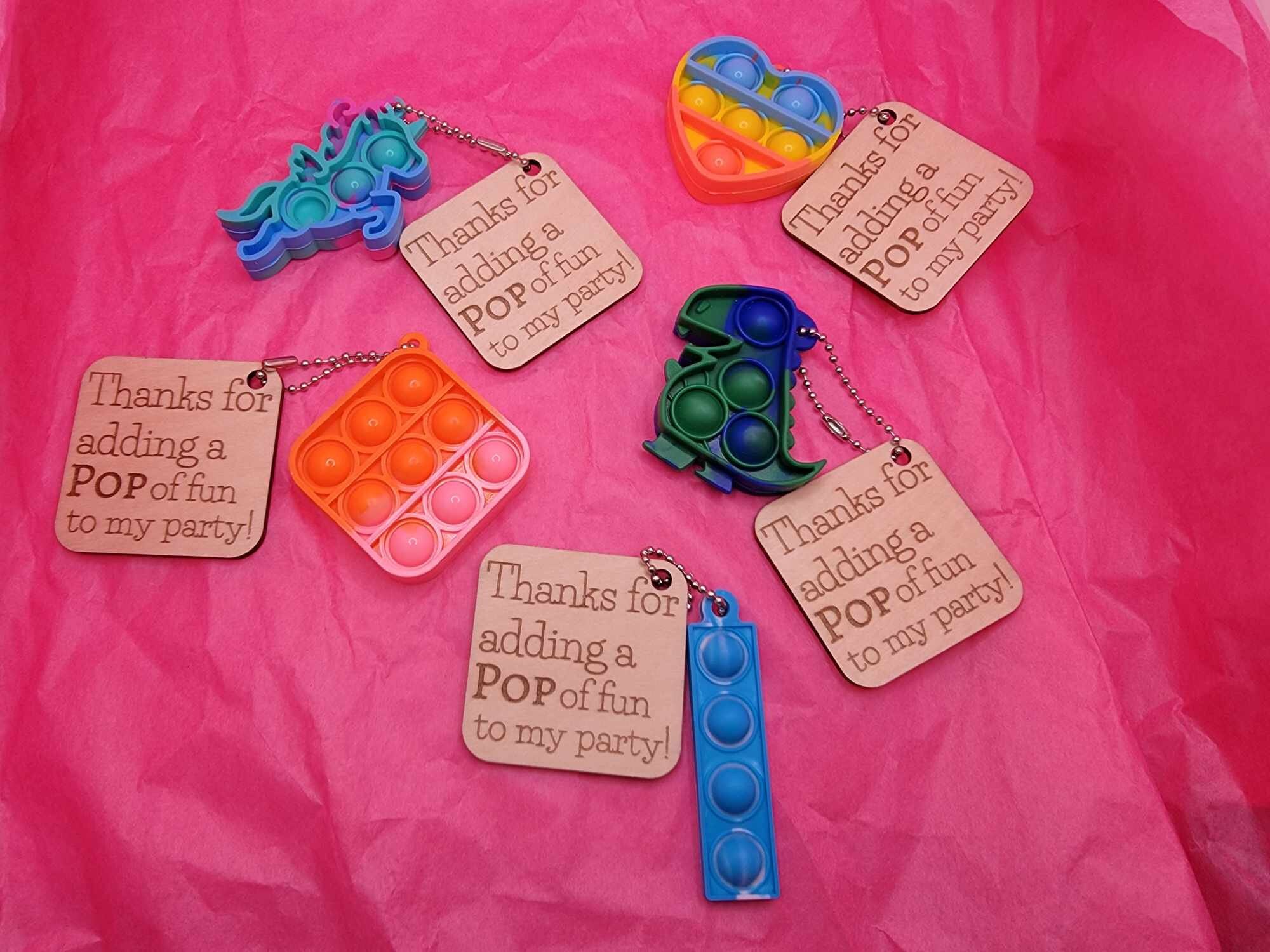 Custom Engraved Popit Birthday Party Favors - Etsy