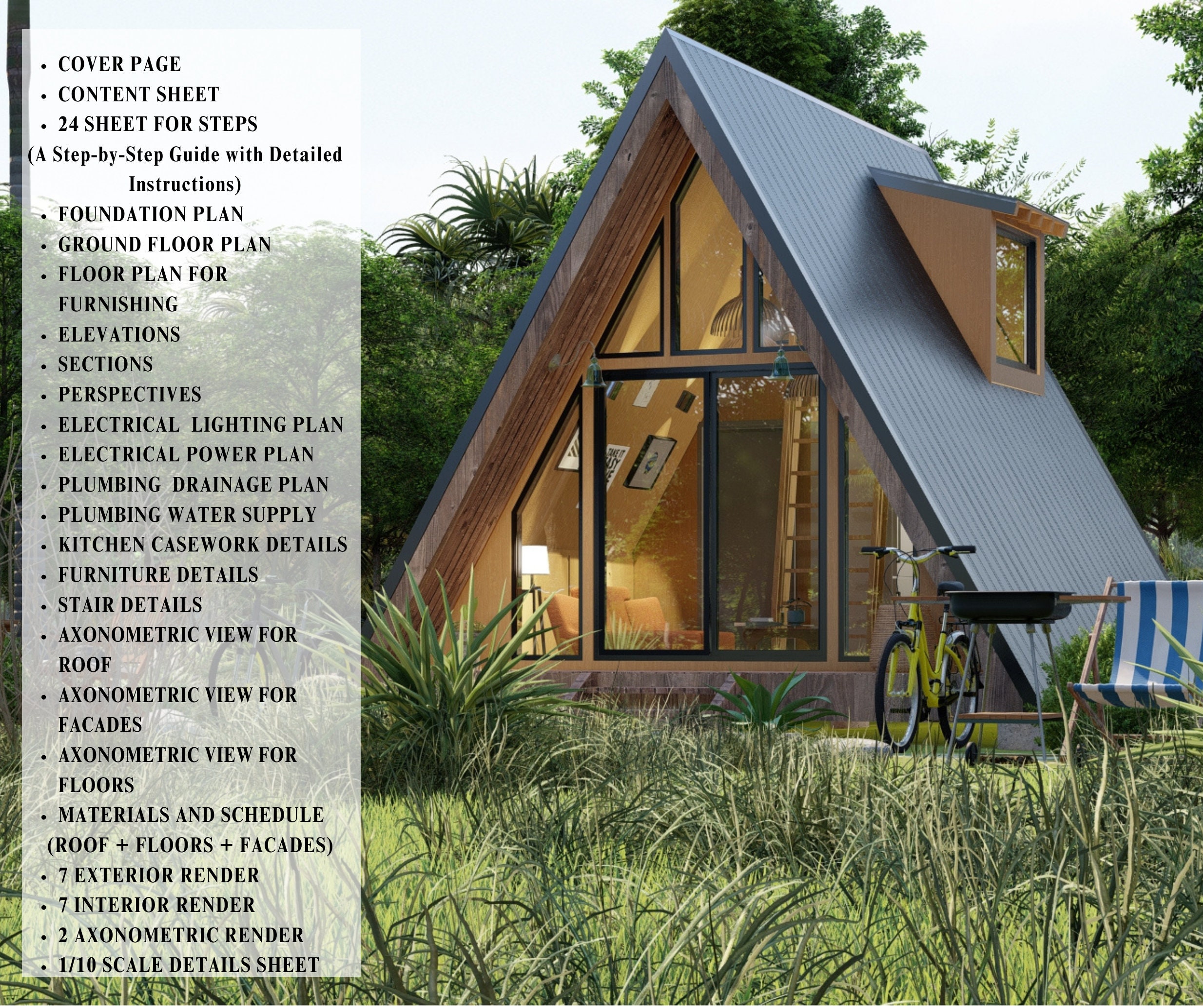 Modern House Plans, A-frame Floor Plans, Small Tiny House Blueprints ...