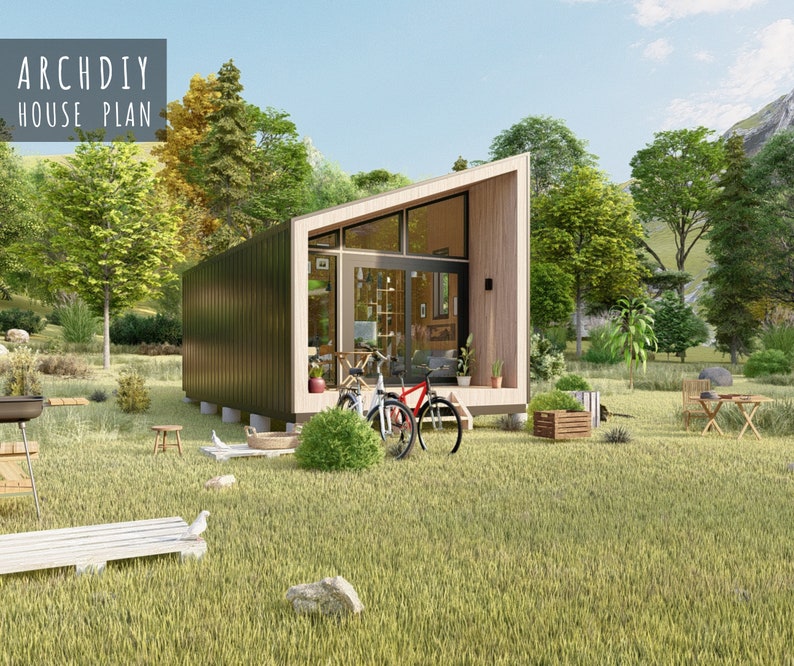 Planos de casas pequeñas, plano de casa pequeña moderna, plano de ...