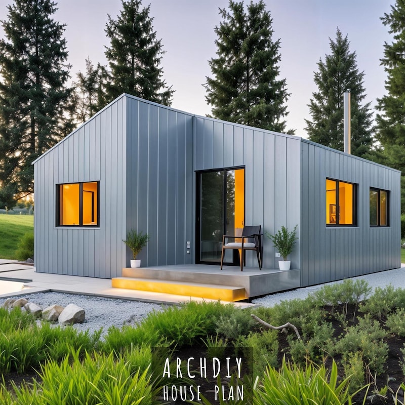 20x20 House Plans - Etsy