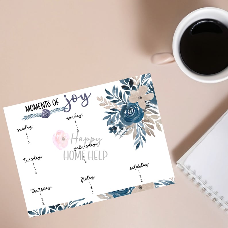 Moments of Joy - Daily Reflection; Self-care; Gratitude - Etsy