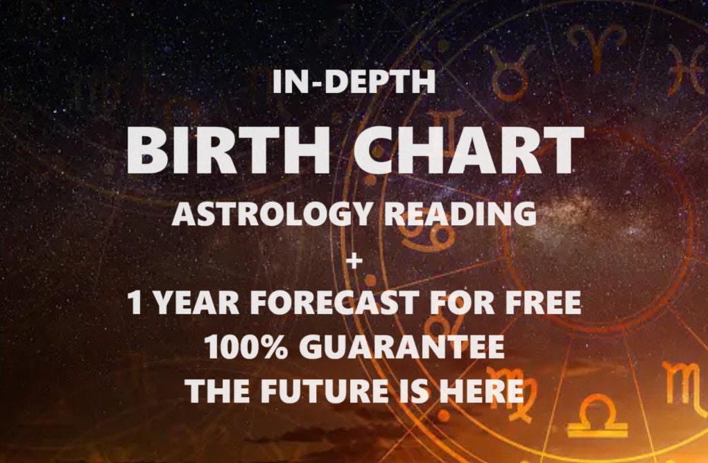 In Depth Natal Chart Reading Birth Chart Astrology Reading - Etsy