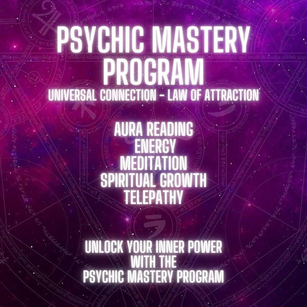 Psychic Mastery Program, POWERFUL Energy Attunement, Psychic Power ...