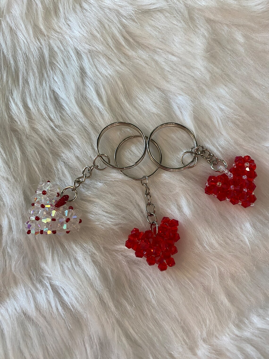 Heart Keychain/accessory/ Gift/ Decorations/ Valentine Heart/ Heart ...