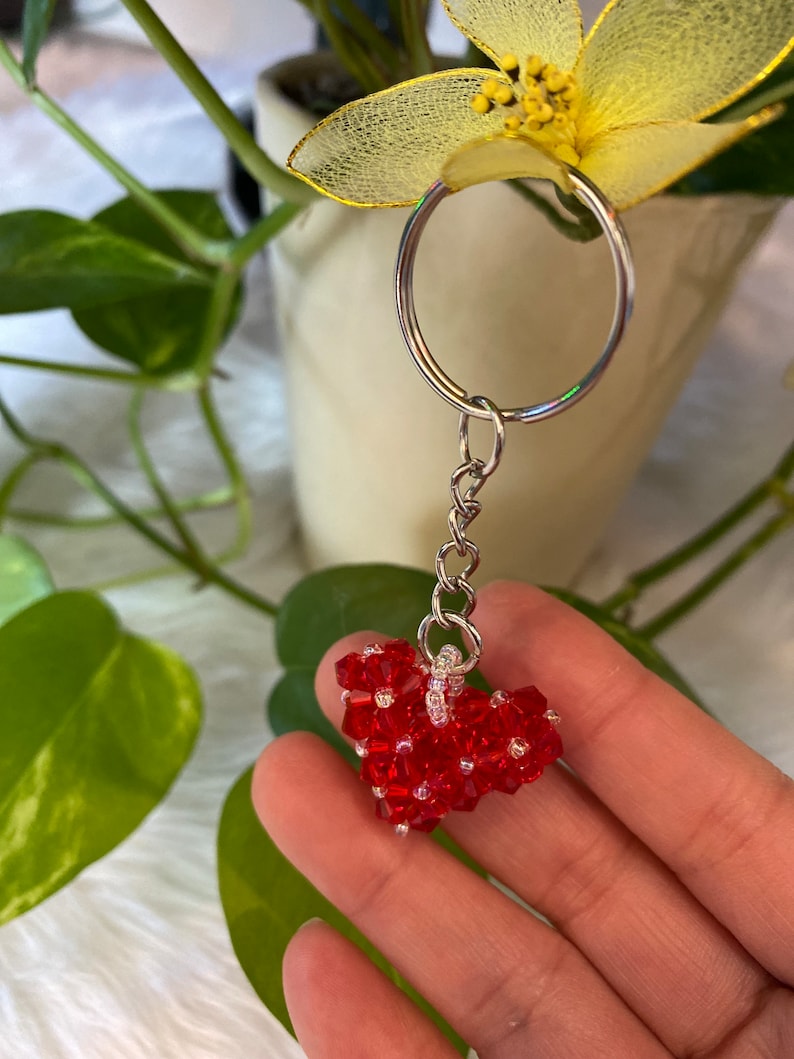 Heart Keychain/accessory/ Gift/ Decorations/ Valentine Heart/ Heart ...