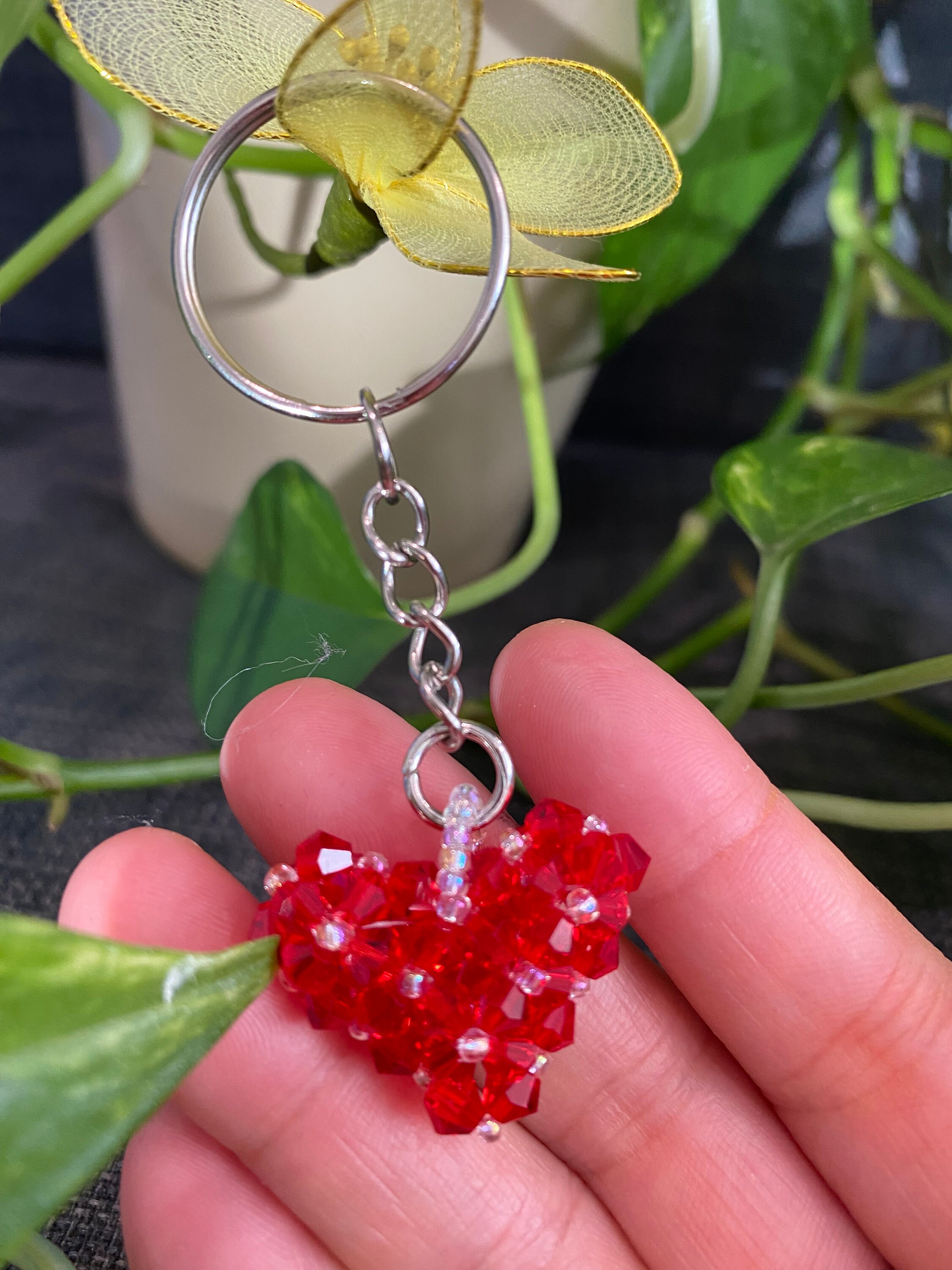 Heart Keychain/accessory/ Gift/ Decorations/ Valentine Heart/ Heart ...