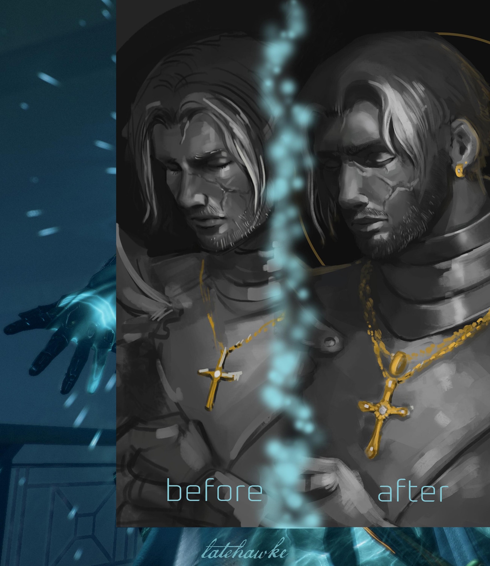 Arthur Nightingale | Tenno Protoframe Knight Fan Art | Warframe ...