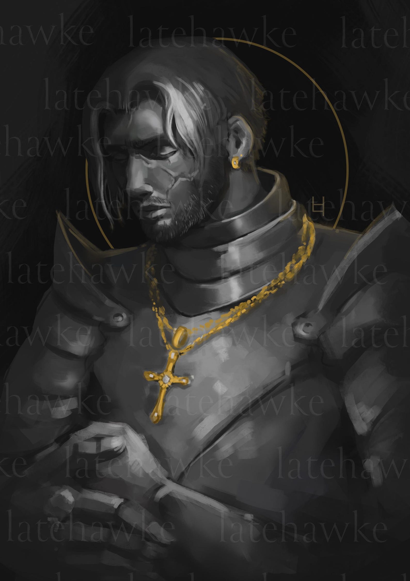Arthur Nightingale | Tenno Protoframe Knight Fan Art | Warframe ...