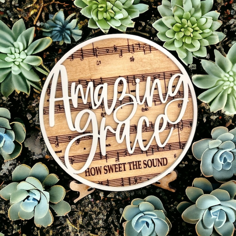Amazing Grace Tabletop Decor - Etsy