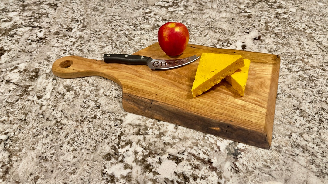Live Edge Cherry Charcuterie Cutting Board - Etsy