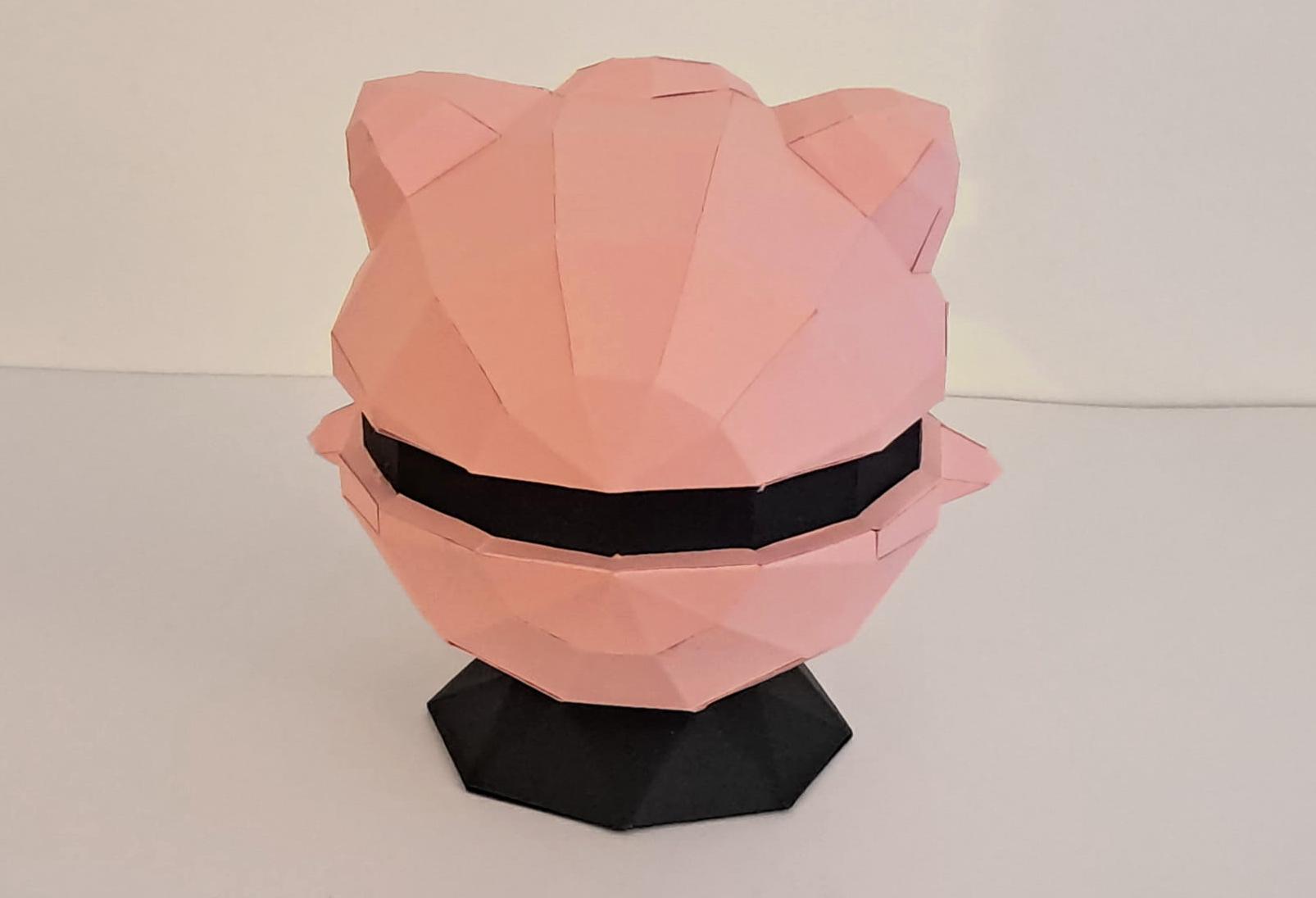 Papercraft Template PDF DIY - Jigglypuff Pokeball - Pokeball Jigglypuff ...