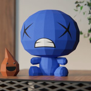 Plantilla Papercraft PDF DIY The Binding of Isaac Blue Baby Patrón ...