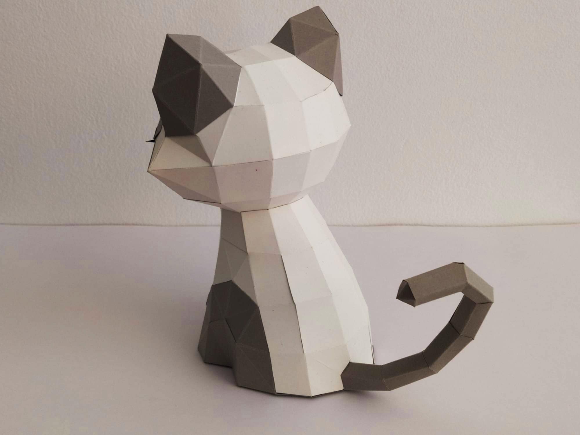 Papercraft Template PDF DIY - Siamese Cat - Papercraft Pattern ...