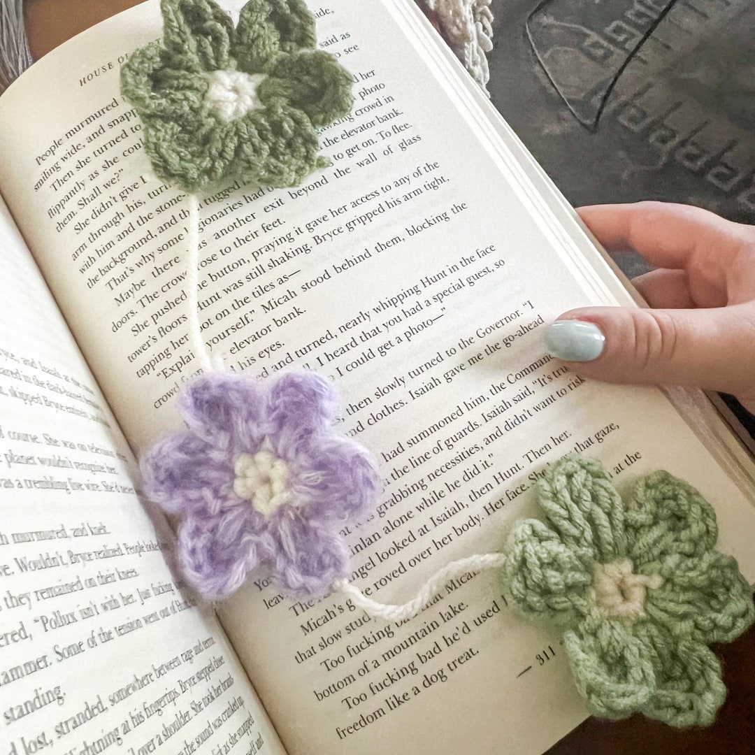 Bookmark, Crochet Bookmark, Daisy, Crochet Daisy, Chain Bookmark - Etsy