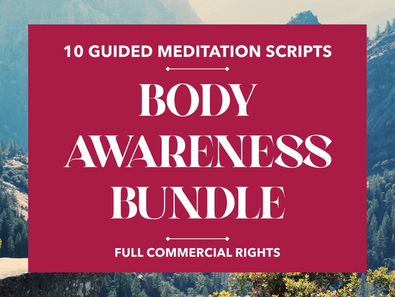 10 Body Awareness Guided Meditation Scripts - Etsy