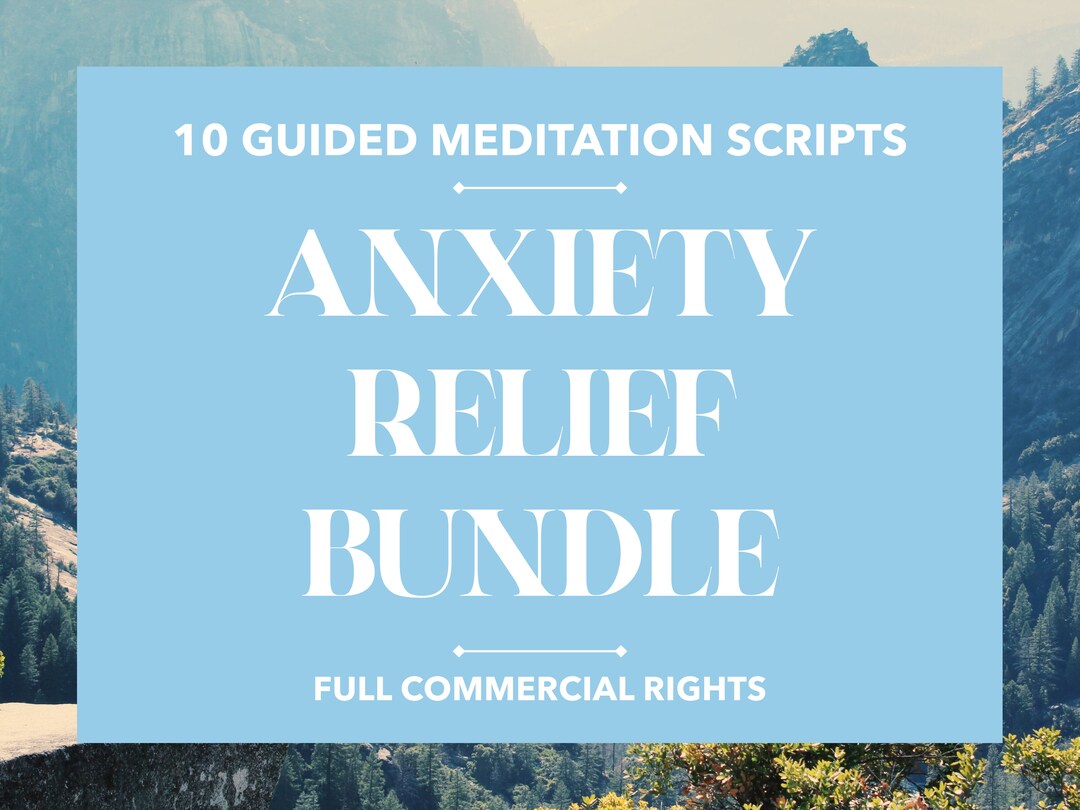 10 Anxiety Relief Guided Meditation Scripts - Etsy