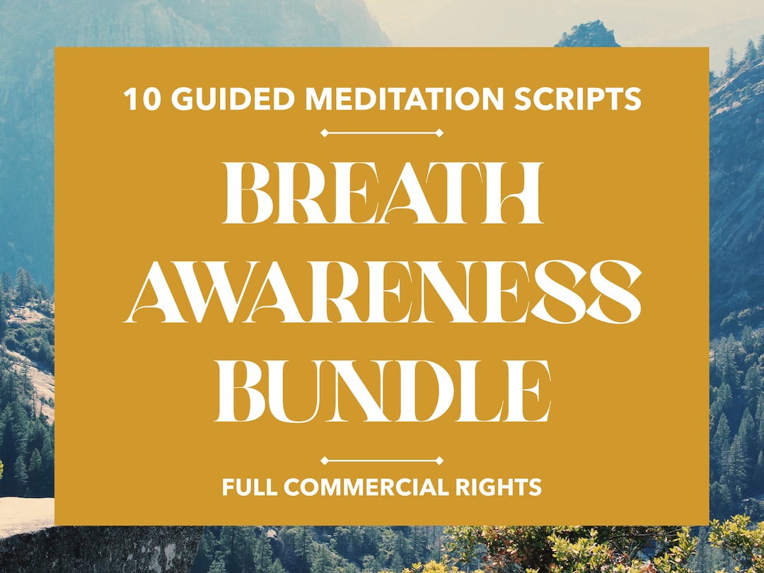 10 Breath Awareness - Guided Meditation Scripts - Etsy