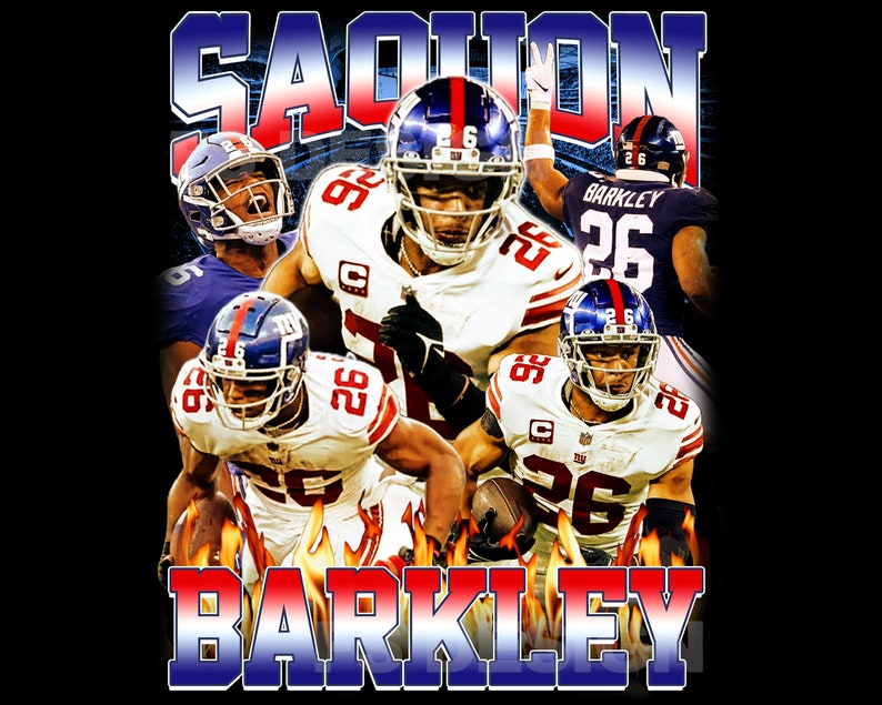 Saquon Barkley T Shirt Design PNG Instant Download 300 Dpi - Etsy