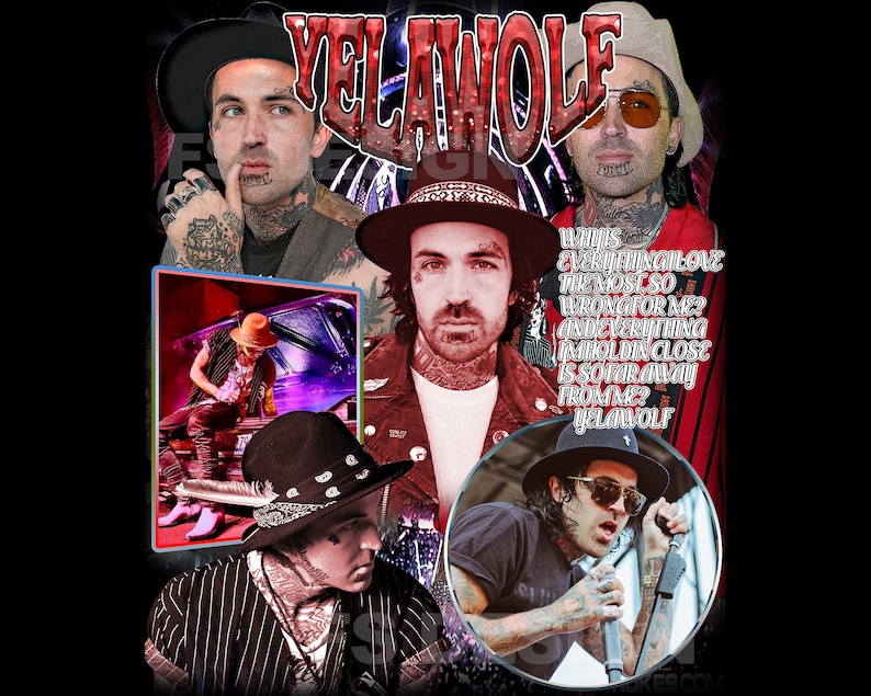 Yelawolf Png , Ready to Print, Printable Design, Hiphop Artist, 90s ...