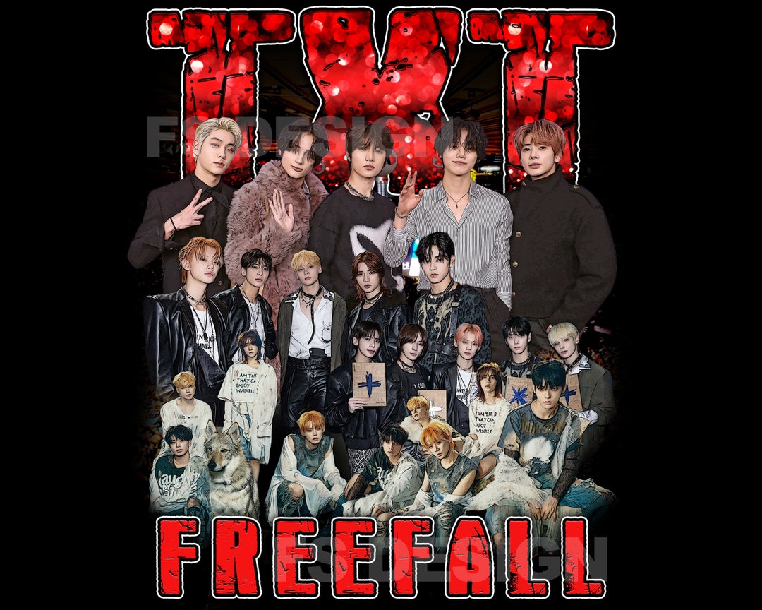 Txt Freefall / T Shirt Design digital Download, Ready to Print ...