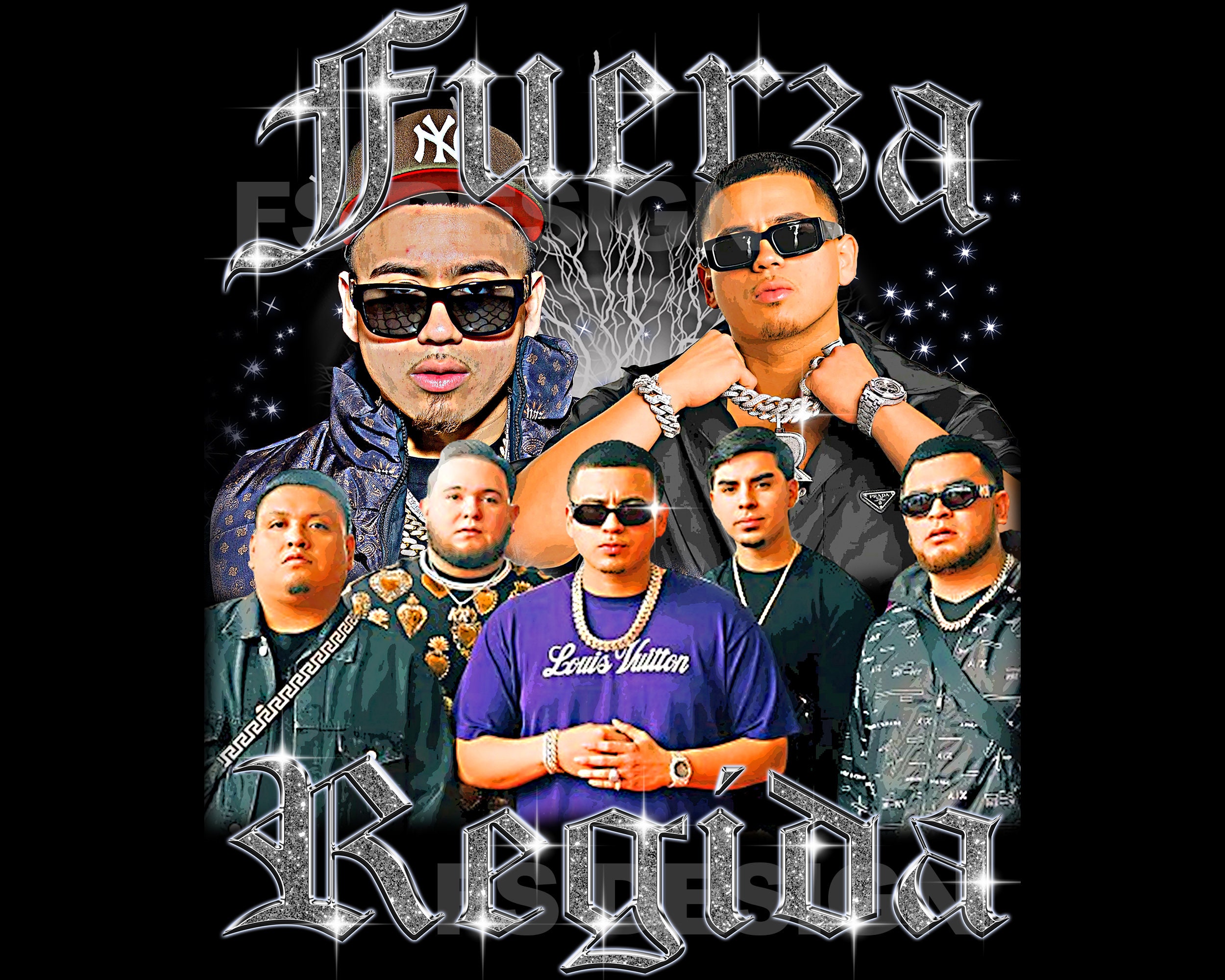 Fuerza Regida Png , Ready to Print, Printable Design, Hiphop Artist ...