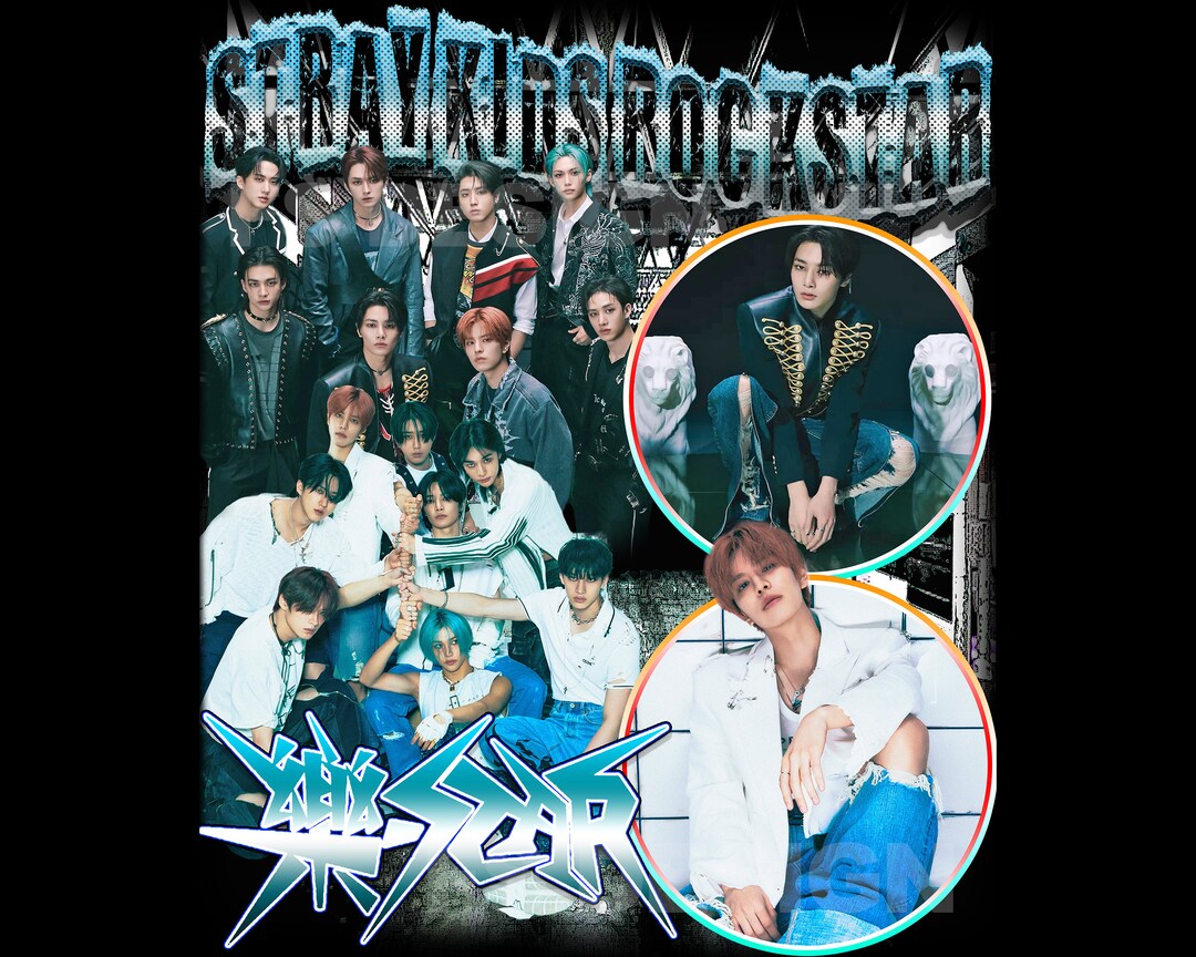 Diseño de camiseta Stray Kids Rockstar Descarga digital, lista para ...