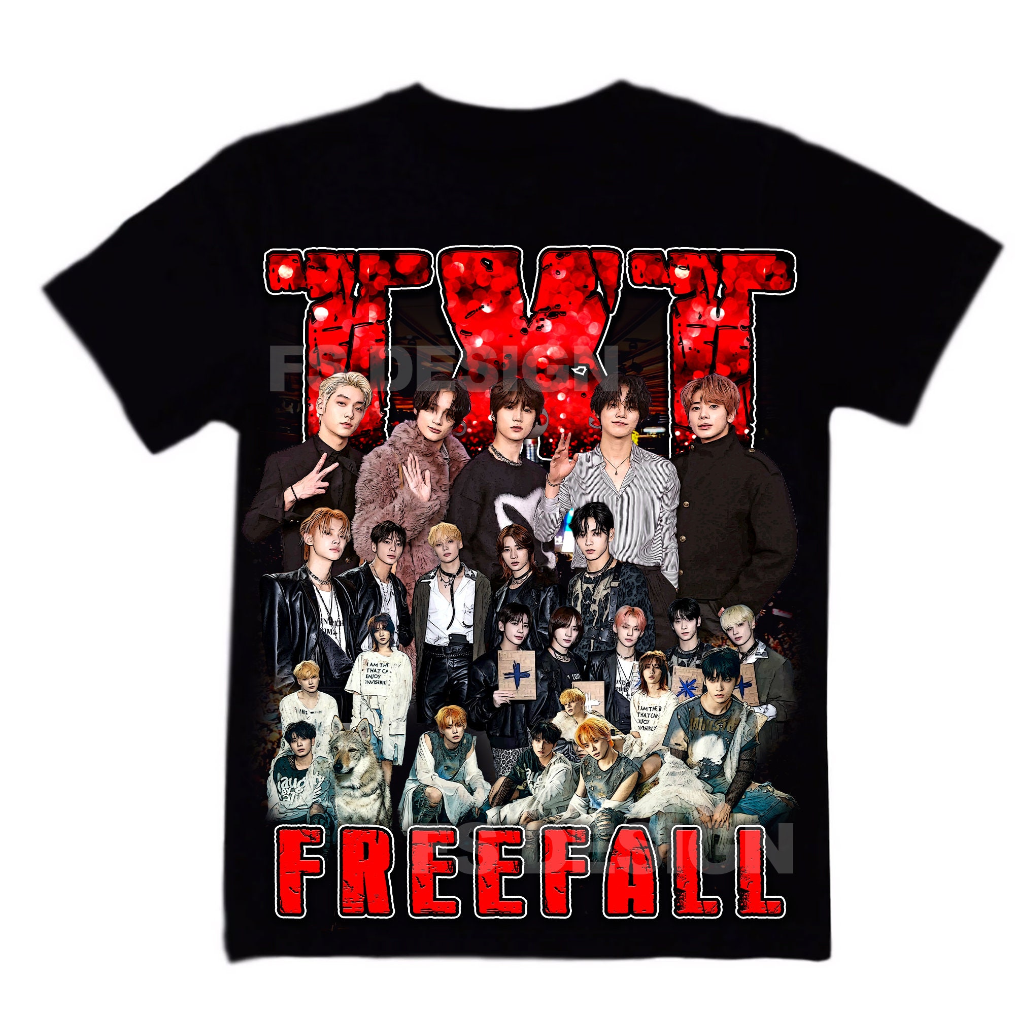 Txt Freefall / T Shirt Design digital Download, Ready to Print ...