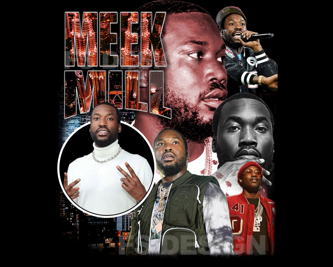 MEEK MILL Png / Shirt Design, Ready to Print, Bootleg T Shirt Design ...