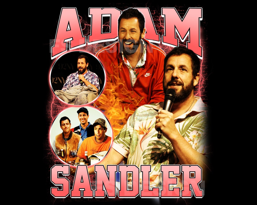 Adam Sandler Shirt Design. PNG Digital 4500x5100 Px.retro, 90s Vintage ...