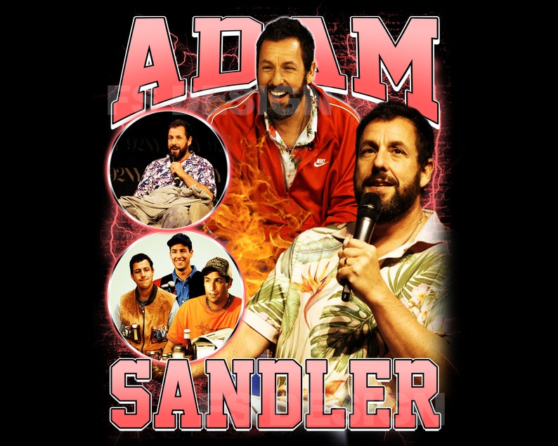Adam Sandler Shirt Design. PNG Digital 4500x5100 Px.retro, 90s Vintage ...
