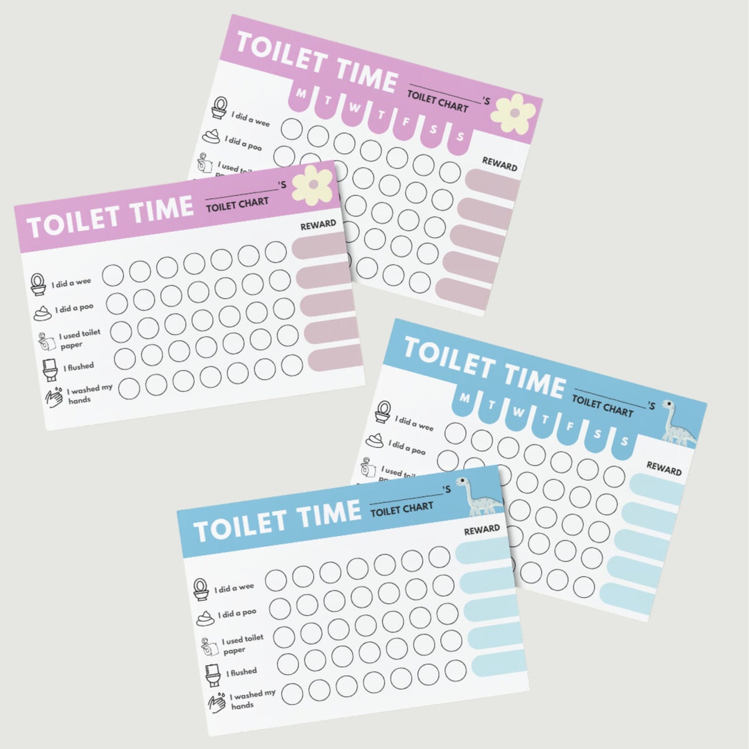 Printable A4 Toddler/child Toilet Training Charts - Etsy