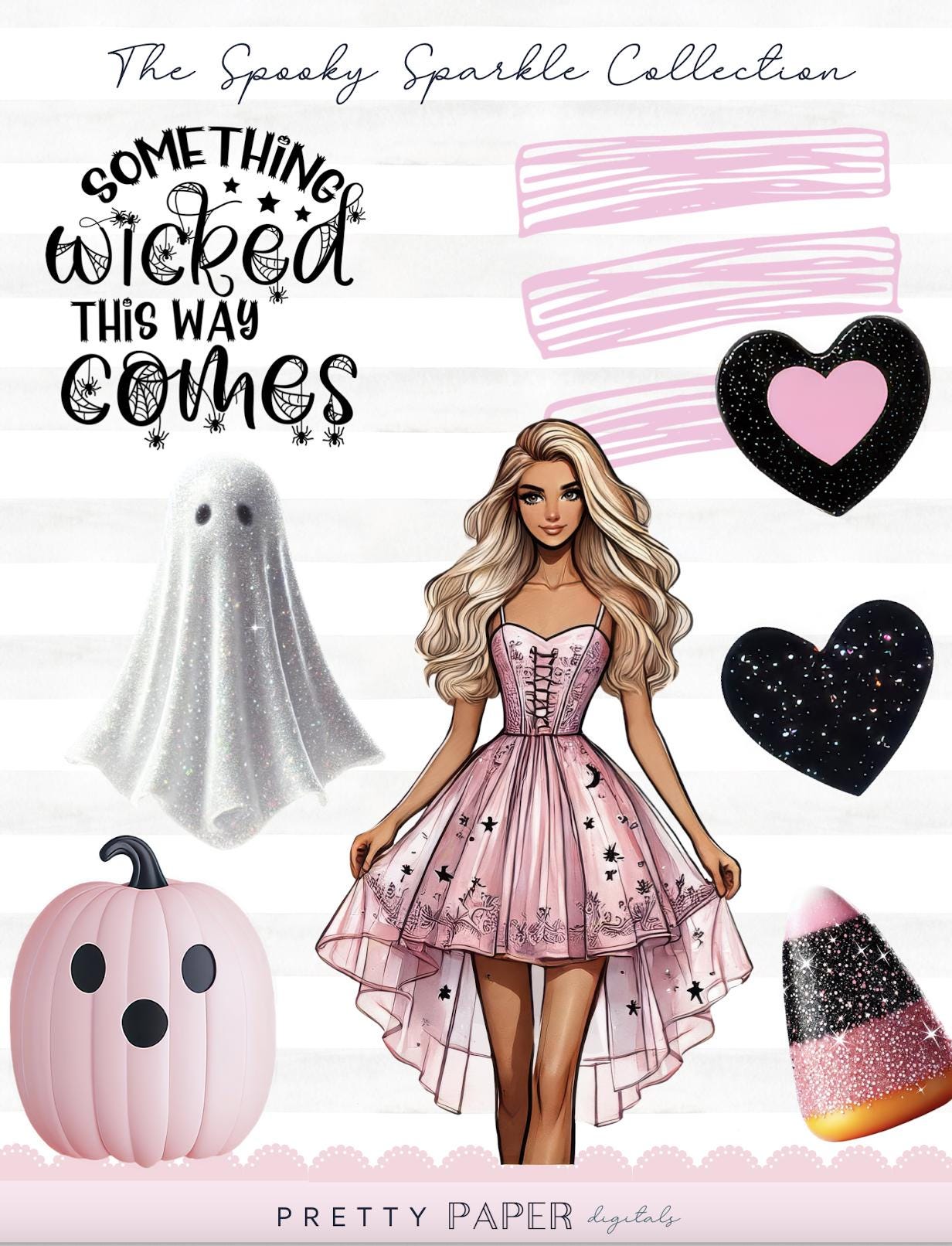 Spooky Sparkle Halloween Stickers | Digital Planner, Goodnotes (PNG) - Etsy