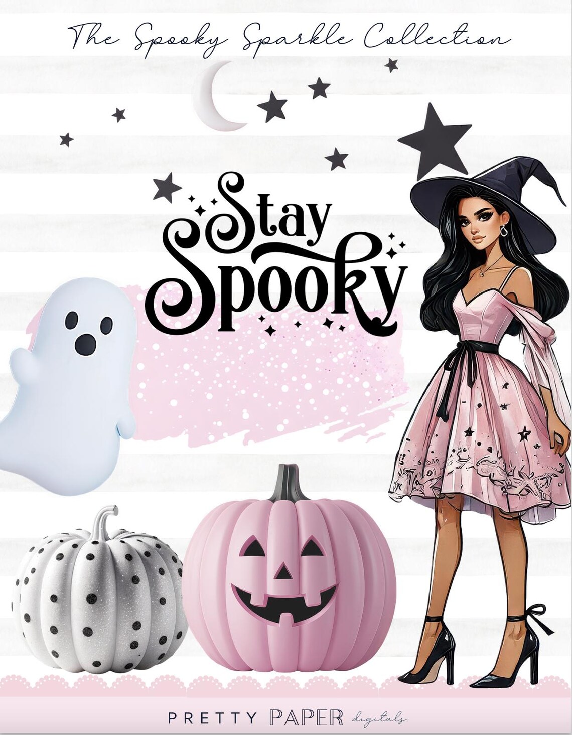 Spooky Sparkle Halloween Stickers | Digital Planner, Goodnotes (PNG) - Etsy