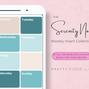 Serenity Now Weekly Planner Stickers | Digital Download - Etsy