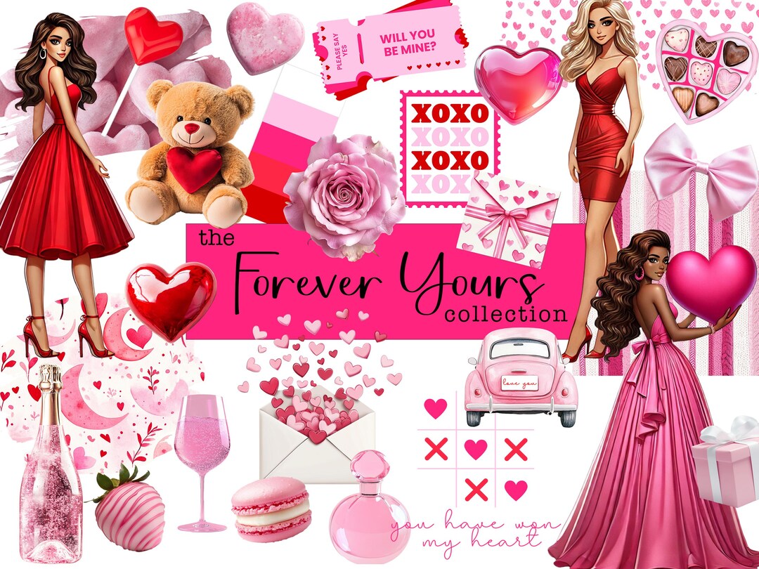 Forever Yours Digital Stickers | Planner Goodnotes PNG (digital ...