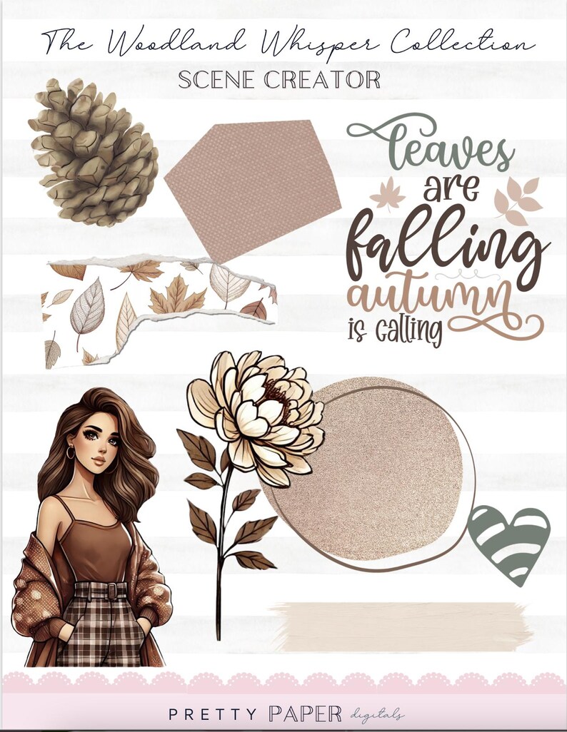 Woodland Autumn Stickers | Digital Planner, Goodnotes (PNG) - Etsy