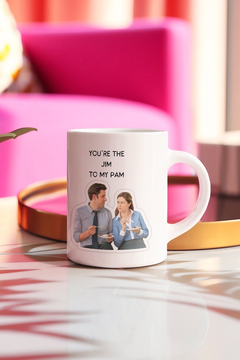 The Office Jim and Pam Ceramic Mug 11oz Personalized Candle Gift for ...